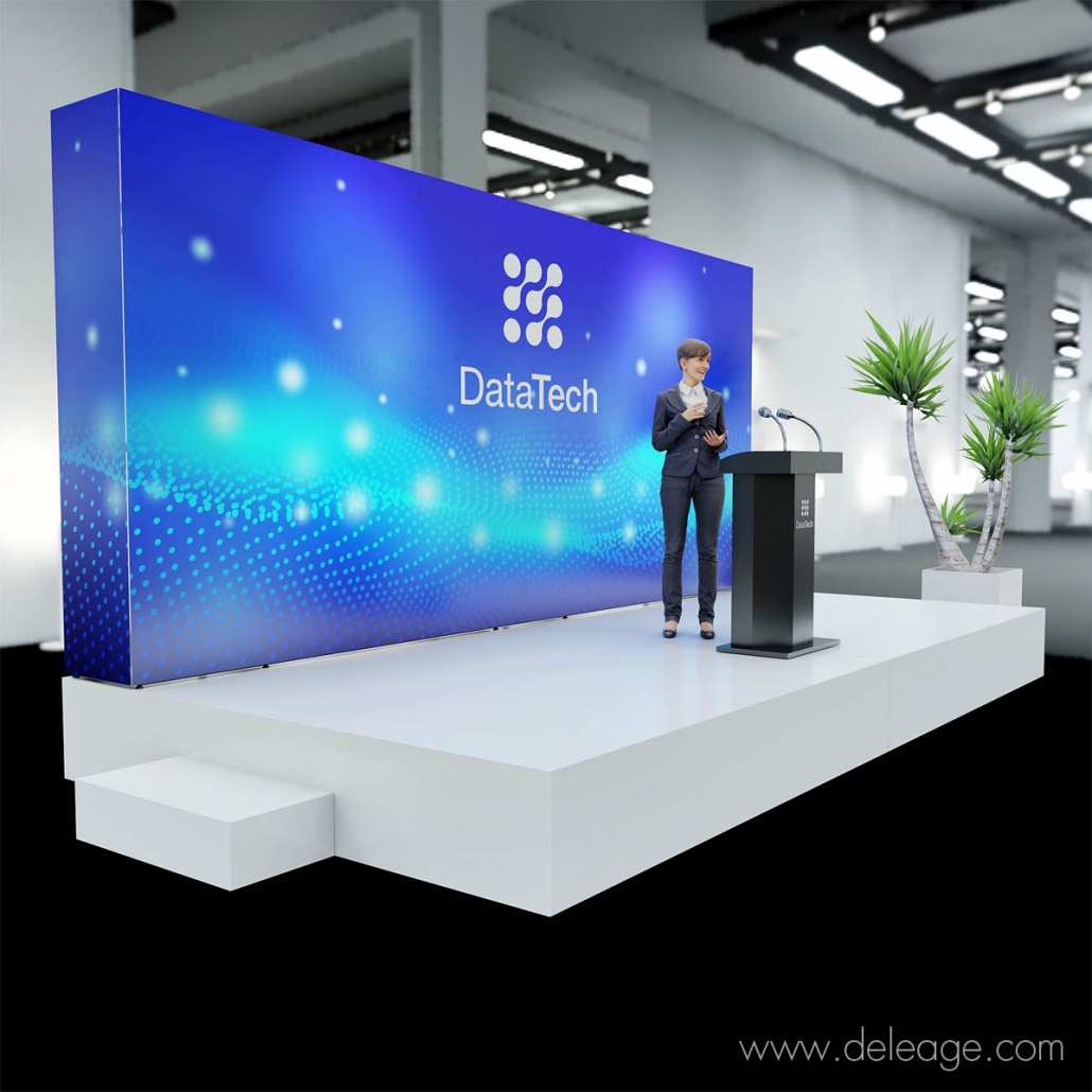 Fond de scène à poser - Structure modulaire - Store Deléage