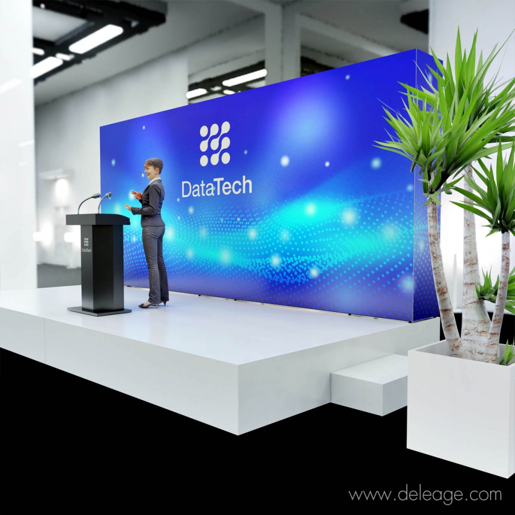 Fond de scène à poser - Structure modulaire - Store Deléage