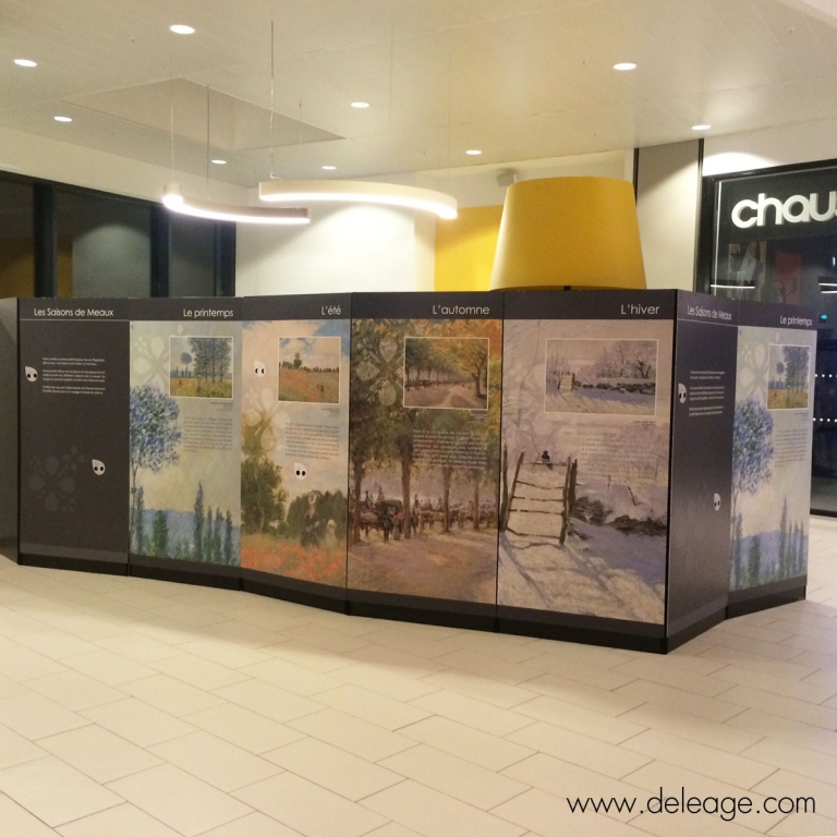 Panneau d'exposition ZIG ZAG avec impression amovible - Store Deléage