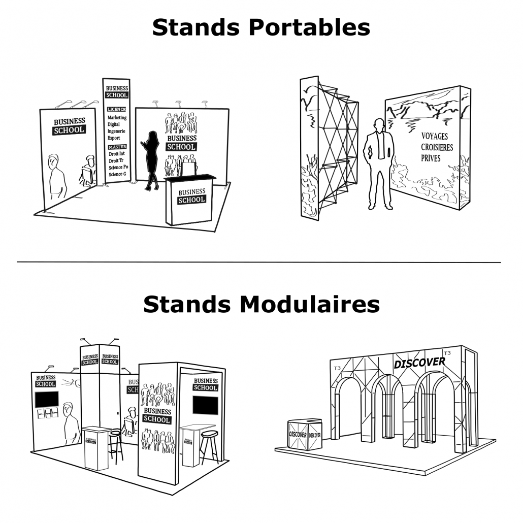 Stand d'exposition et de salon - Stands réutilisables - Store Deléage