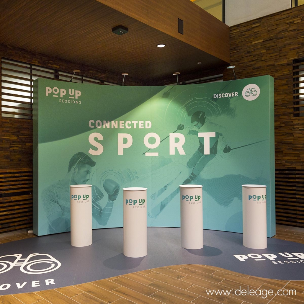 Colonne de présentation : présentoir cylindrique - Store Deléage