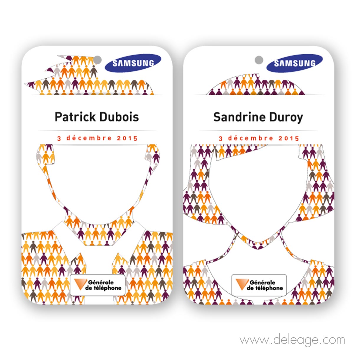 BADGE PERSONNALISÉ medium 98 x 67 mm - Store Deléage