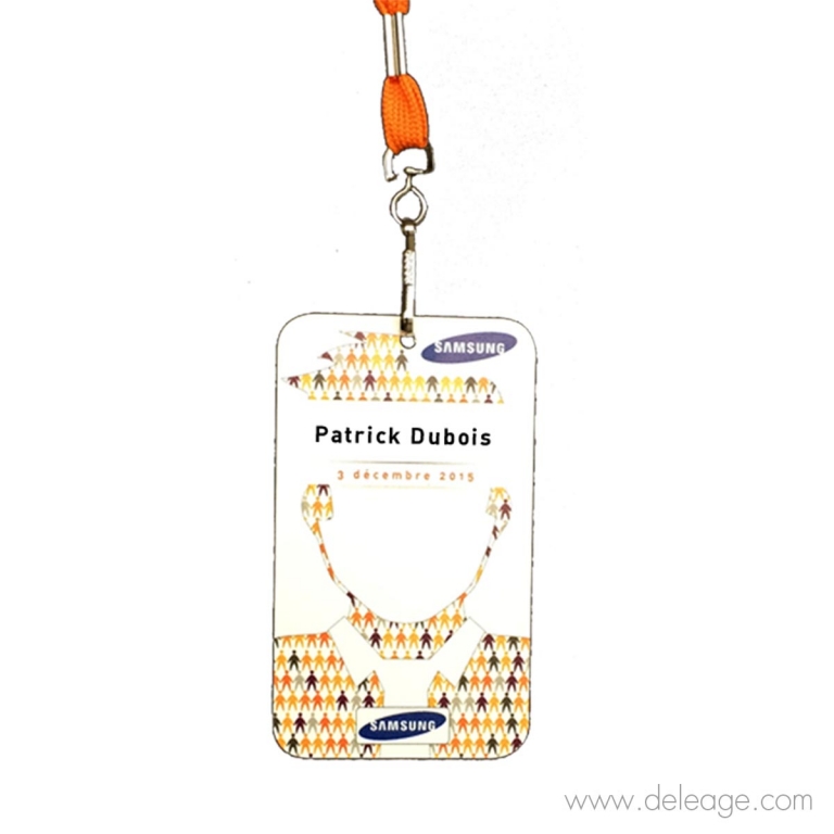 BADGE PERSONNALISÉ medium 98 x 67 mm - Store Deléage