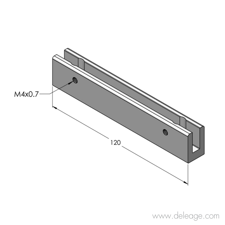Fixation signalétique ATTACHE DRAPEAU 2 faces visibles - Store Deléage