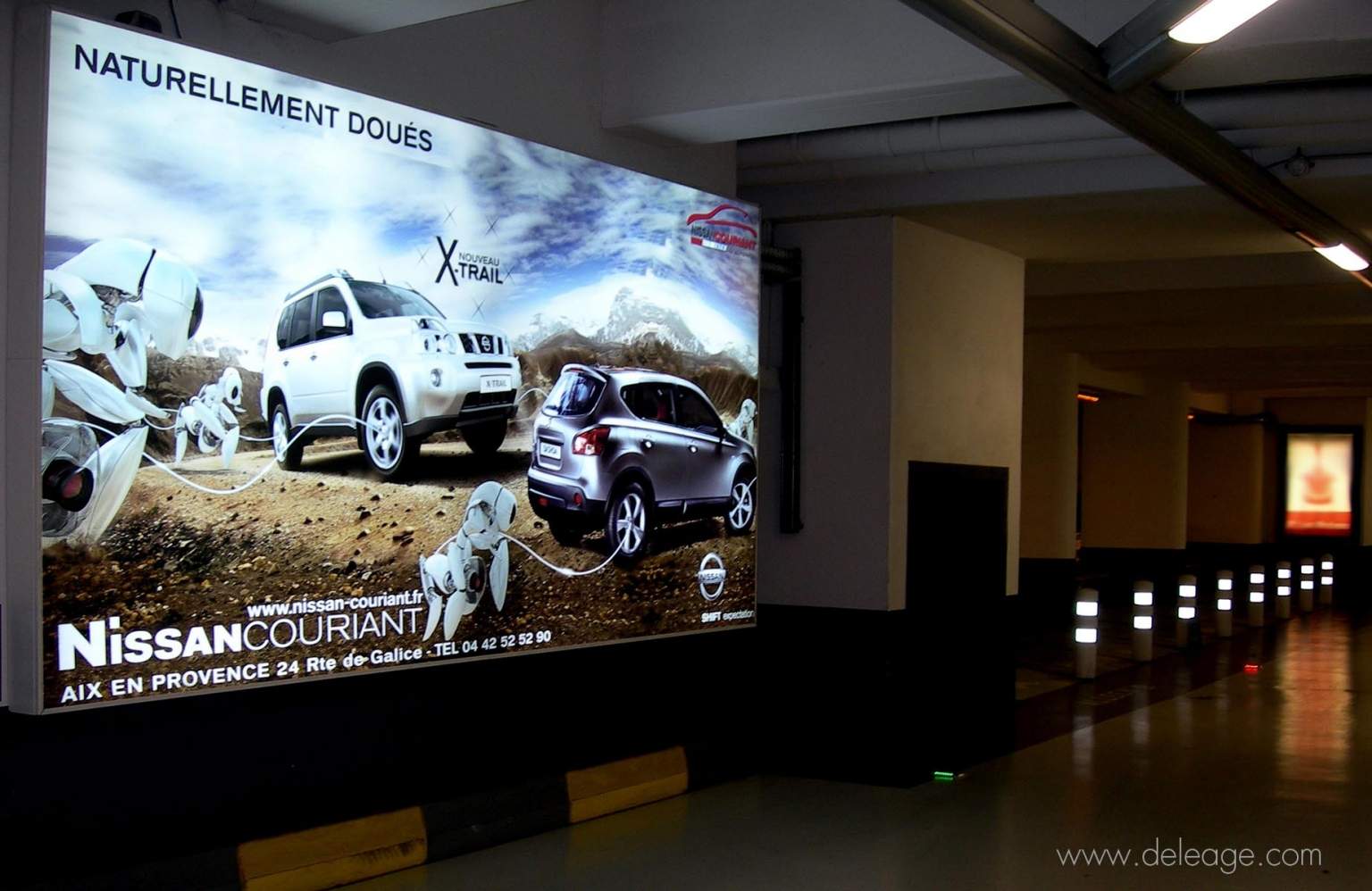 Panneau intérieur CAISSON LUMINEUX MURAL textile - Store Deléage