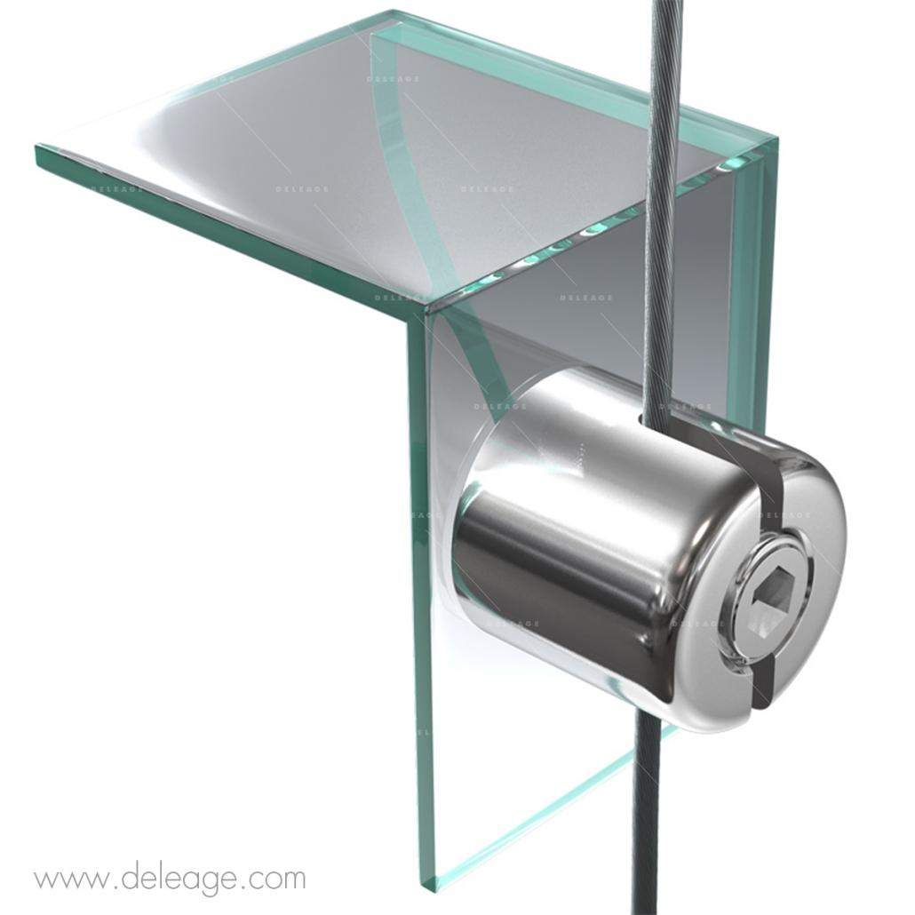 Fixation par câble - Affichage sur câble tendu - Store Deléage