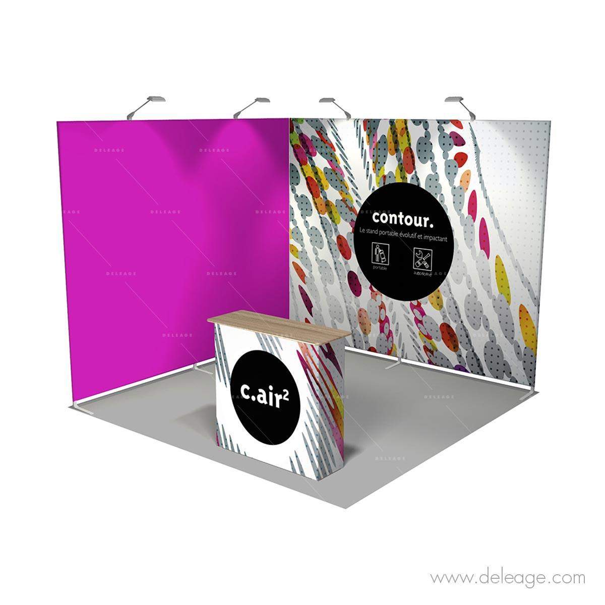 Stands portables et pliables - Facile à monter : Deléage