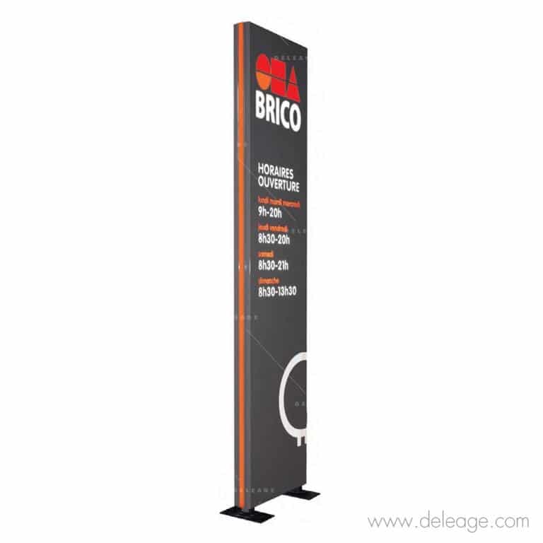 Totem publicitaire et enseigne extérieur - Store Deléage