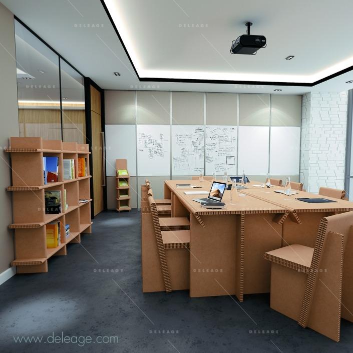 Table haute en carton - Mange debout - Store Deléage