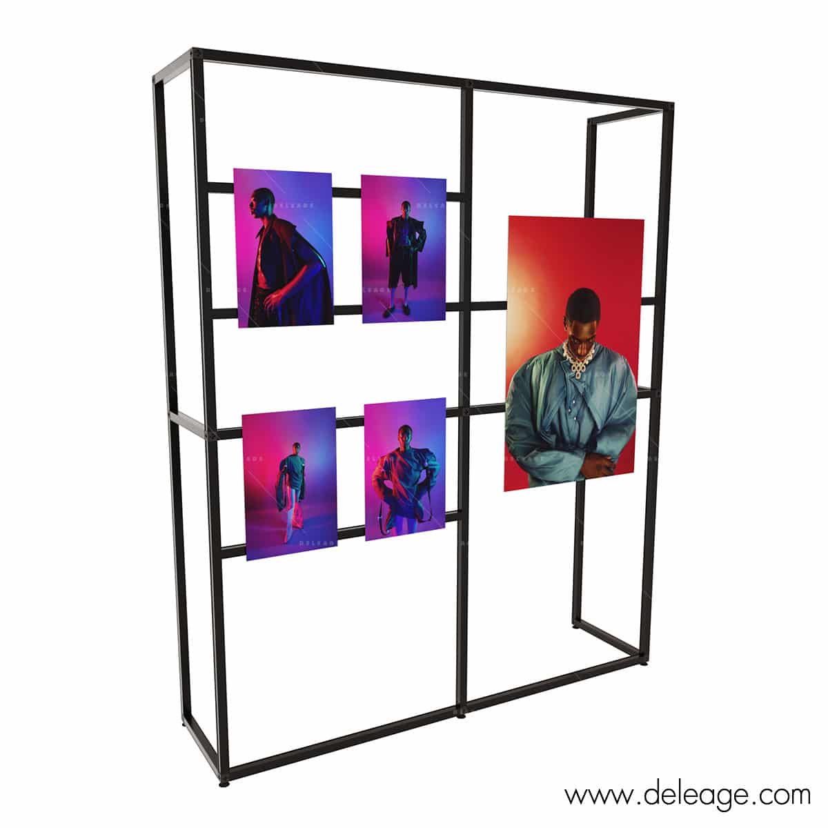 Kit design GRILLE D'EXPOSITION en angle modulable - Store Deléage