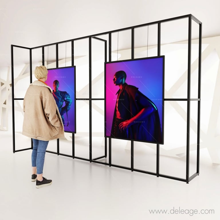 Grille d'exposition verticale pour tableau - Store Deléage