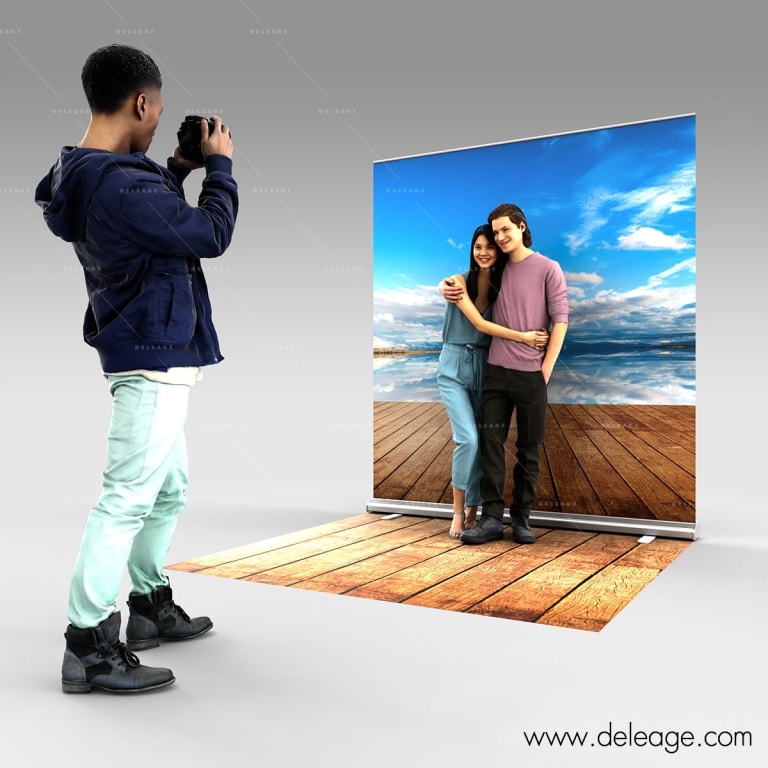 Photocall avec effet 3D - Store Deléage