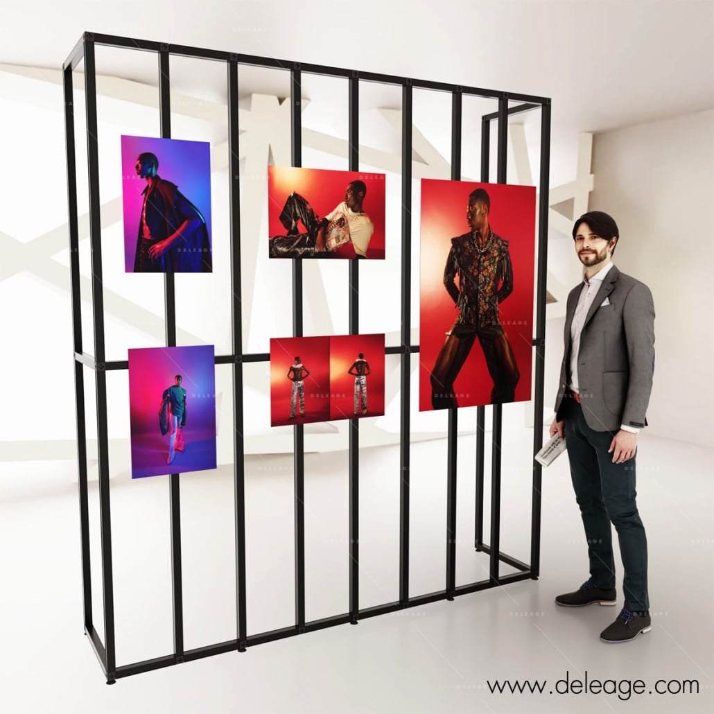 Grille d'exposition verticale pour tableau - Store Deléage