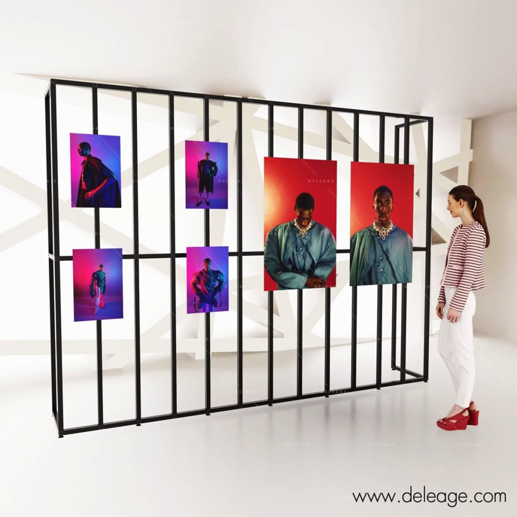 Grille d'exposition verticale pour tableau - Store Deléage