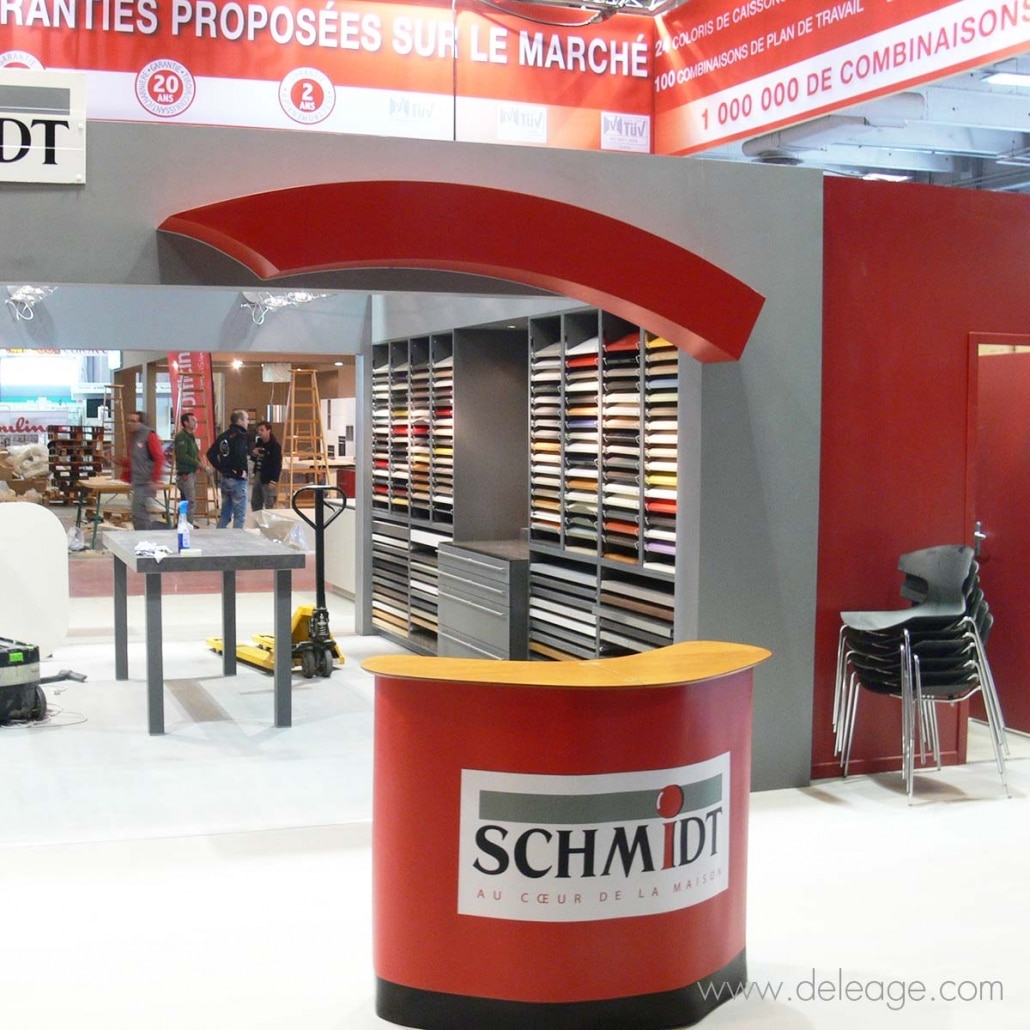 Stand parapluie, stand pliable, banque d’accueil - Deléage