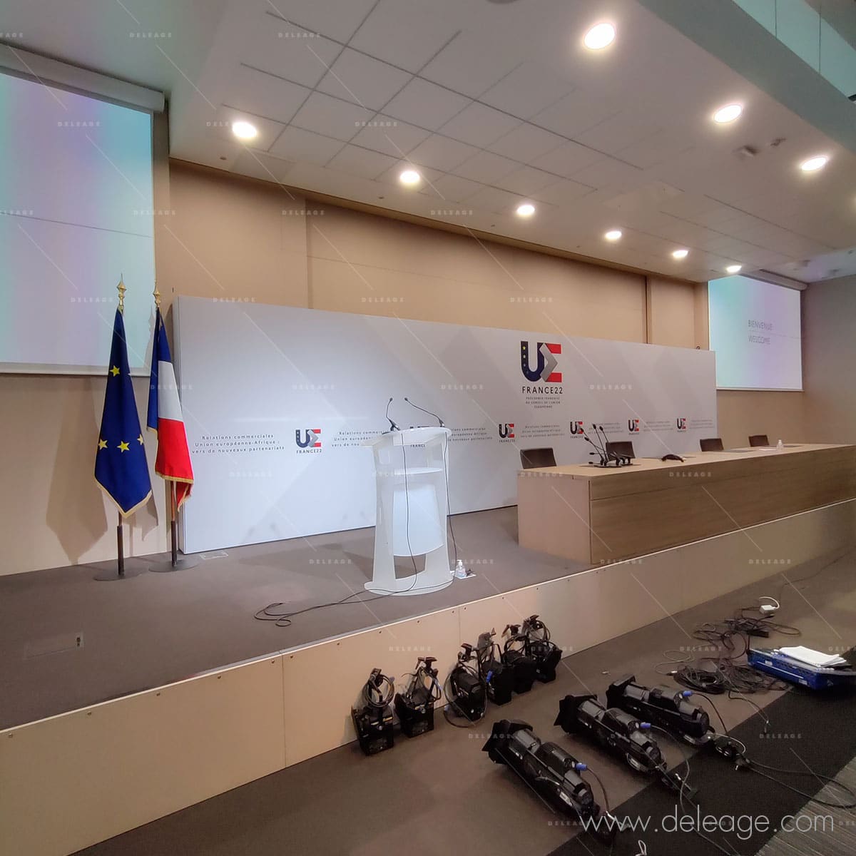 FOND DE SCÈNE réutilisable sur plusieurs événements - Deléage