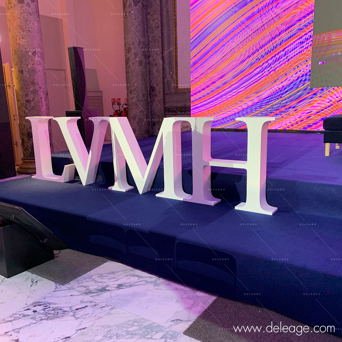 Décoration et signalétique pour l'événement LVMH 2022 - Deléage