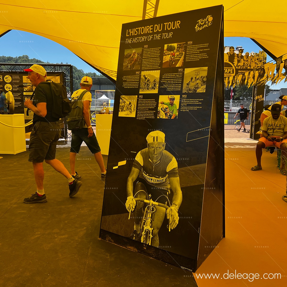 EXPOSITION TOUR DE FRANCE : les PYRAMIDES DELEAGE sur L’ETAPE DU TOUR ...