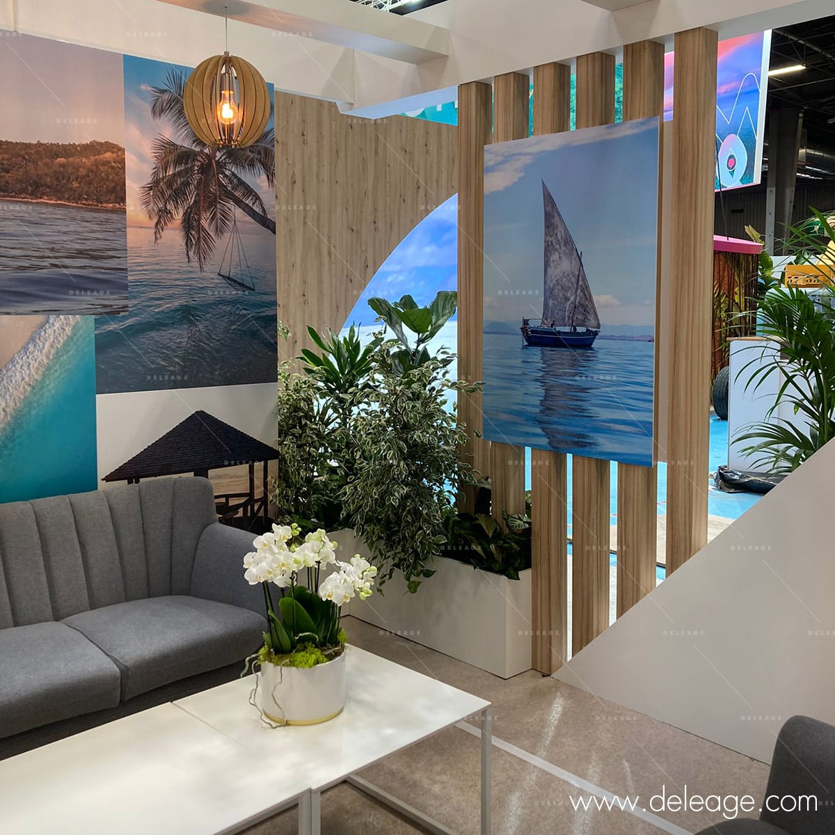 La décoration murale de stand avec Deléage